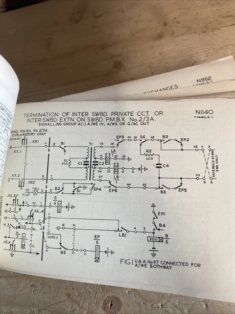 GPO SWITCHBOARD / Telephone Circuit Diagrams vintage £195.00 - PicClick UK