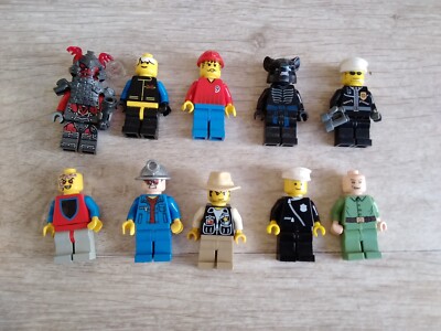 LEGO LOT 10 Characters State Be Knights Demon Police Minors Cherif Wolf ...