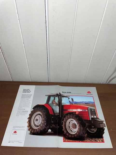BROCHURE PROSPEKT PROSPECTUS TRACTEUR MASSEY FERGUSON 8100 tractor-traktor-fendt EUR 5,99 ...