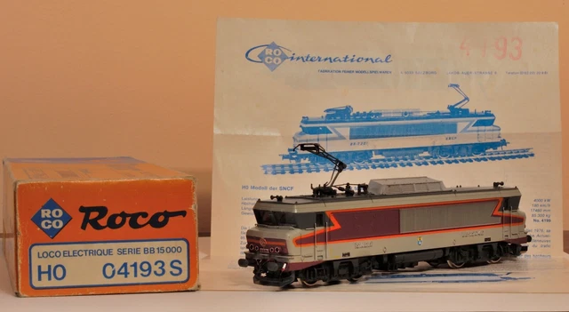 ROCO, LOCOMOTIVA ELETTRICA SNCF BB15046, art. 04193S, scala H0 1:87 EUR ...
