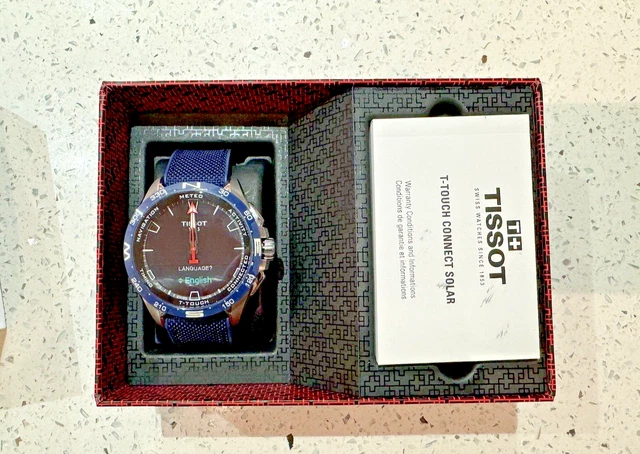 TISSOT T-TOUCH Connect Solar Titanium/Blue. £699.00 - PicClick UK