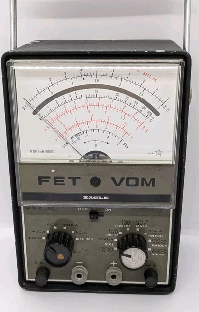 VINTAGE ANALOGUE MULTIMETER FET-VOM Kyoritsu Model K-200 £15.00 ...