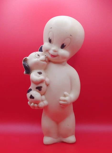 VTG 1960S CASPER Friendly Ghost W/Puppy Rubber Squeak Toy, Harvey ...