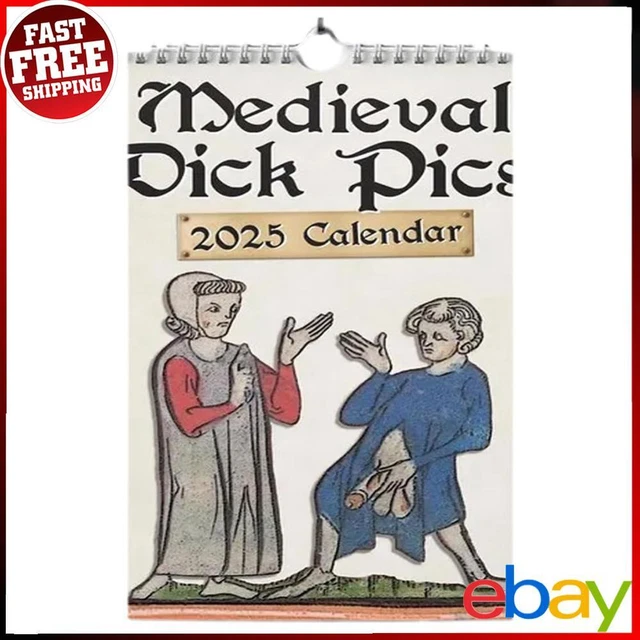 MEDIEVAL PICS 2025 Calendar with Illustrations Funny Wall Art Calendar ...