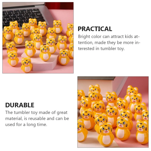 20 PCS TIGER Wobbling Toy Mini Animal Tumbler Set Party Favor Toys $23. ...