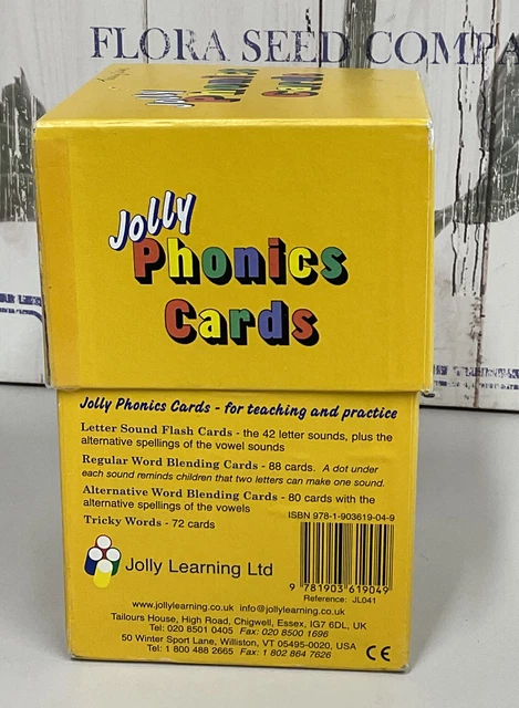 JOLLY PHONICS WORD Letter Sound Flash Cards for Children - 100% ...