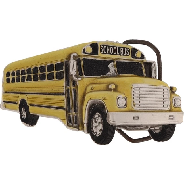 NEW BUS DRIVER School Yellow Buses Thomas Built Job Back NOS Vintage ...