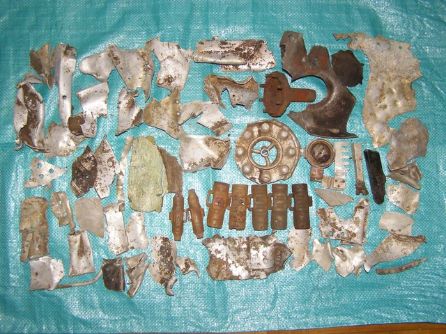 RARE!!! WW II WW2 Original relics from the crash site of German fighter ...