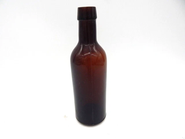 VINTAGE ESB E S Burnham Amber Beef Bouillon Bottle New York NY 1900s 7 ...