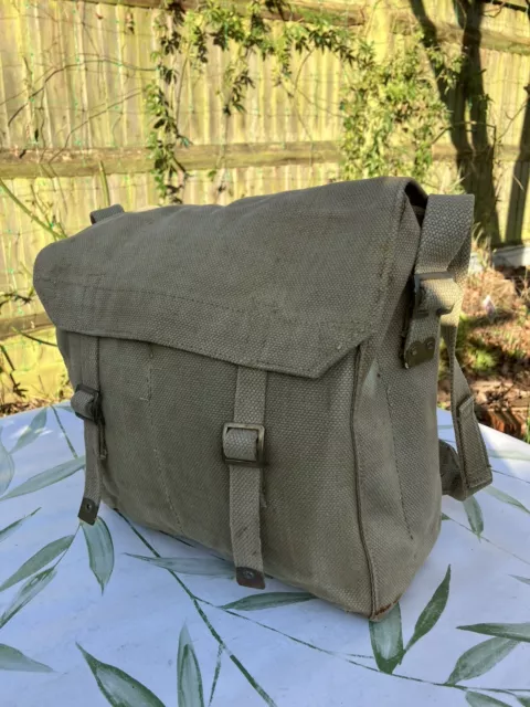 BRITISH ARMY WW2 Small Pack 37 Pattern Webbing Bag Satchel Khaki ...
