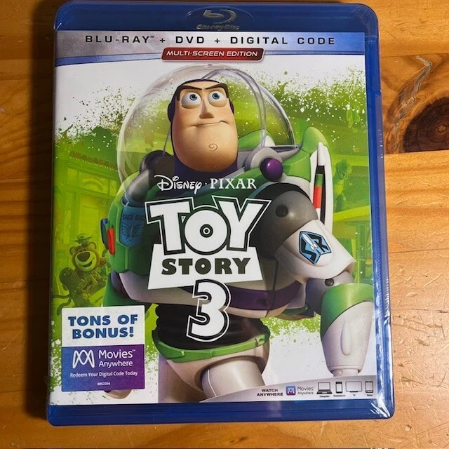TOY STORY 3 BLU-RAY + DVD Digital Multi-Screen Edition Walt Disney $14. ...