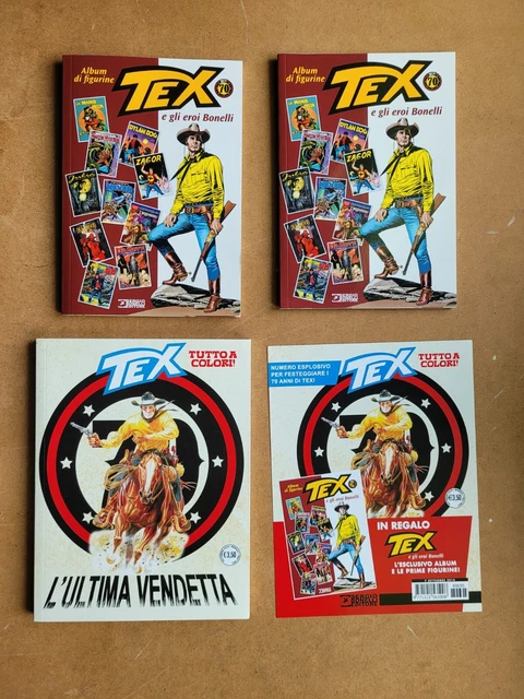 TEX E GLI eroi Bonelli album completo + album vuoto + Tex n.695 -NUOVI ...