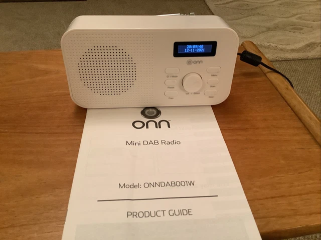 ONN MINI DAB Radio Model ONNDAB001W £11.50 - PicClick UK