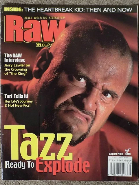 WWF RAW MAGAZINE August 2000 Wrestling Wwe Tazz Cover Tori Poster £3.99 ...