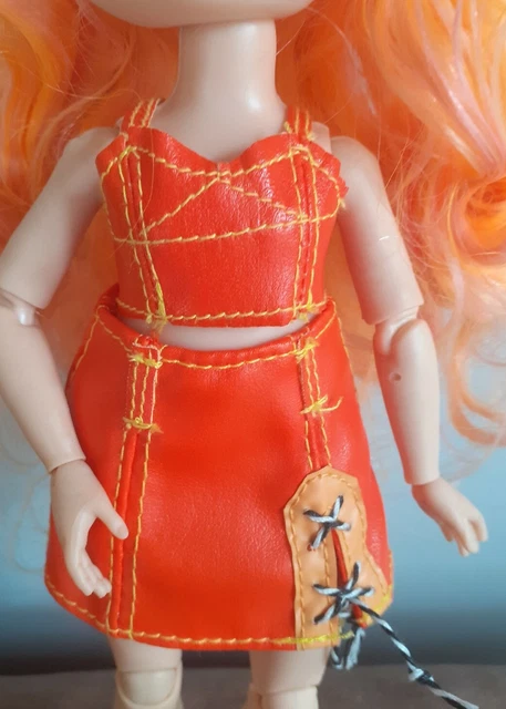 RAINBOW HIGH PUPPENKLEIDUNG. Rock & Top Poppy Rowan Serie 1 orange ...