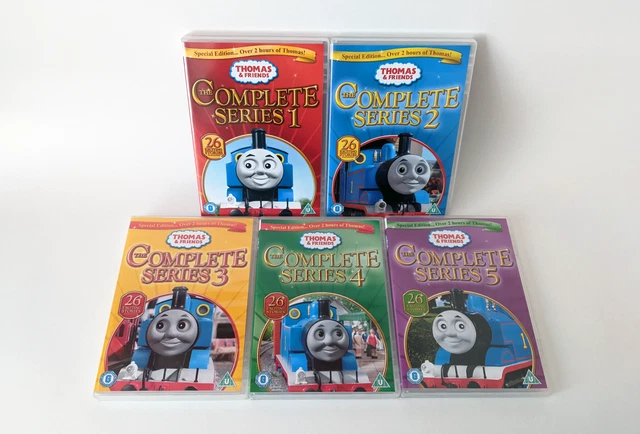 THOMAS THE TANK Engine & Friends Complete Series 1-5 DVD's Lot/Bundle £ ...