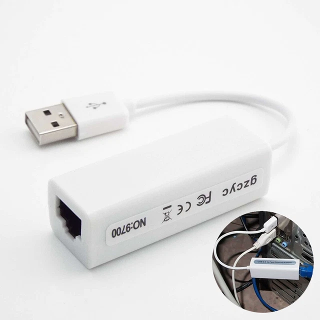 10MBPS SUPER SPEED USB 2.0 to RJ45 USB2.0 to Ethernet Network LAN ...