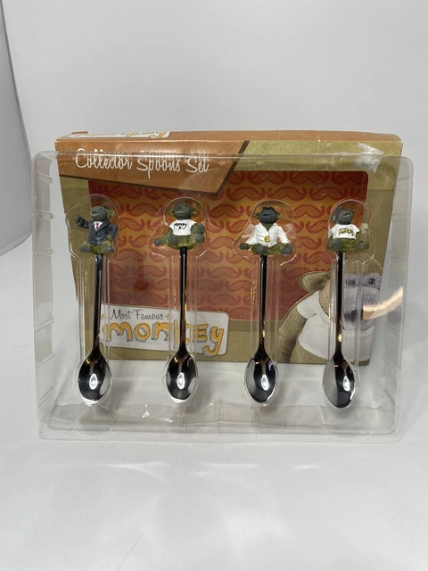 PG TIPS MONKEY Collectable Tea Spoons Opened Never Used - Boxed £19.99 ...