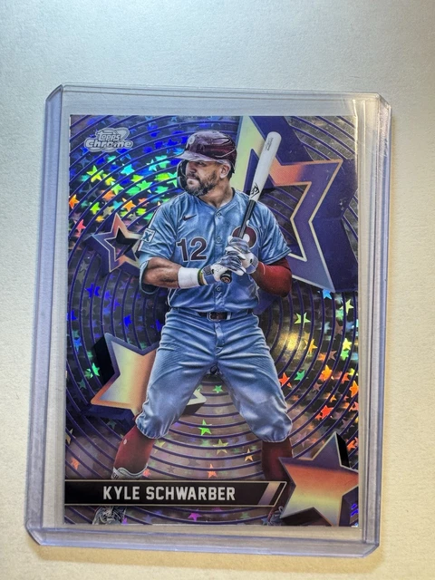 2025 TOPPS COSMIC Chrome Kyle Schwarber Starfractor #SF-50 Phillies $60 ...