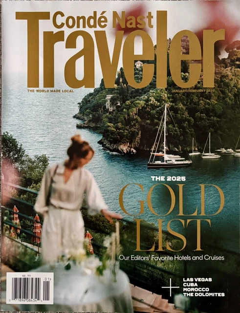 CONDE NAST TRAVELER Magazine January-February 2025 Gold List NEW £7.99 ...