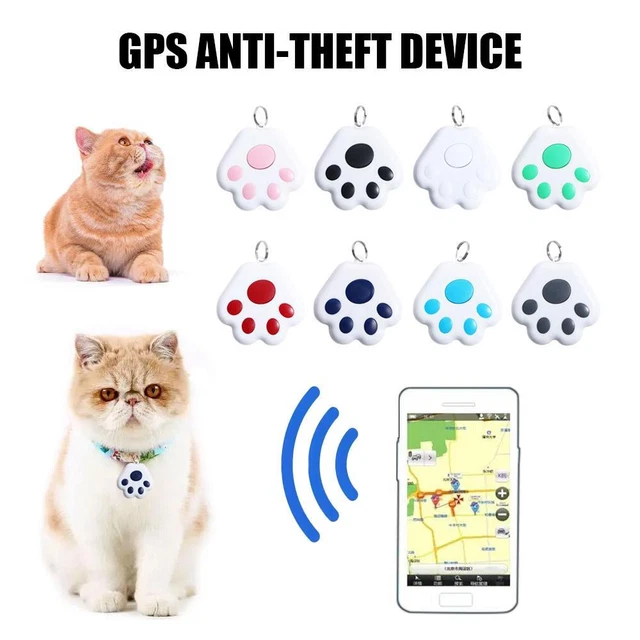 SMART GPS TRACKER Mini Anti-Lost Bluetooth Locator Tracer For Pet Dog ...