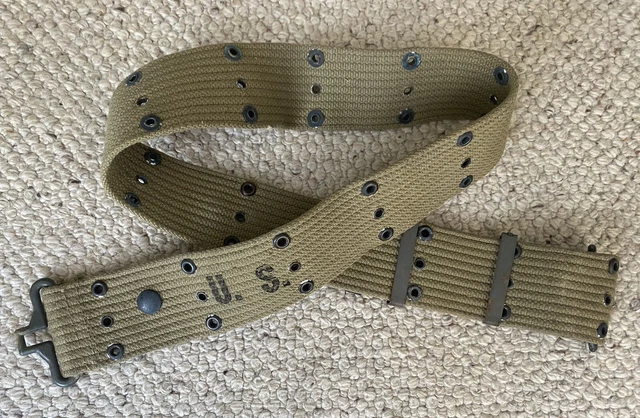 WW2 US ARMY Belt Marked US Original £34.99 - PicClick UK