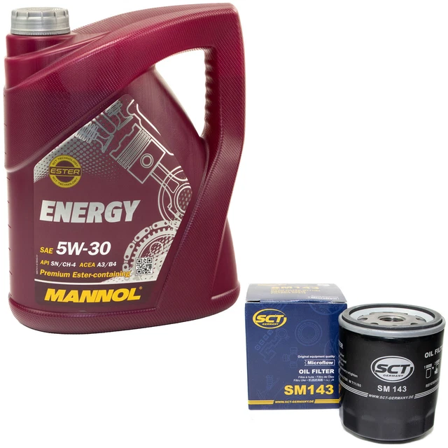 HUILE MOTEUR KIT 5W-30 5 Litre + Filtre à Sm 143 pour Lexus GS Ls Mini ...