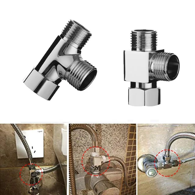 SWITCH DIVERTER VALVE Kitchen Sink Splitter Faucet Adapter Water Tap ...