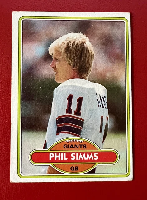 VOITURES RECRUES DE Football Vintage Phil Simms Rc 1980 Topps #225 EUR ...