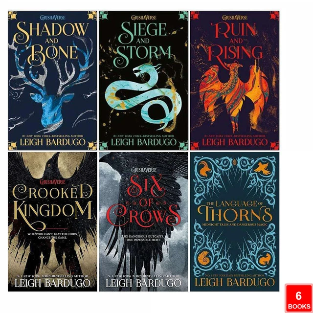 LEIGH BARDUGO GRISHA and Six of Crows Series 6 Books Collection Set NEW ...