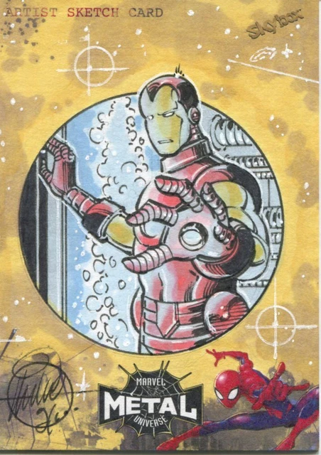 SPIDER-MAN MARVEL METAL Universe Sketch Card Bt Mitch Ballard £479.99 ...