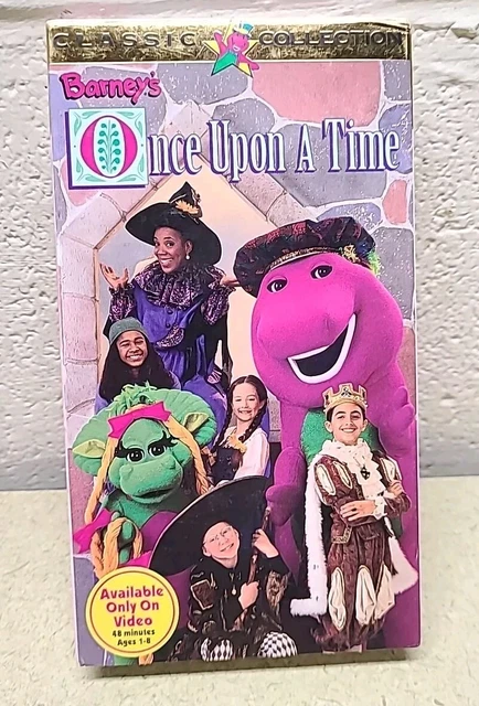 VINTAGE 1996 BARNEY VHS Once Upon A Time Classic Collection Actimates £ ...