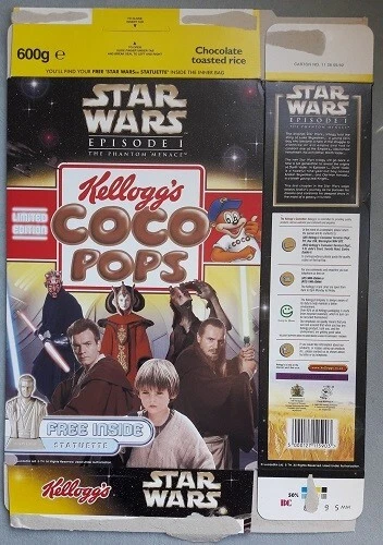 STAR WARS: COCO Pops Cereal Box, with Character Montage £7.95 - PicClick UK