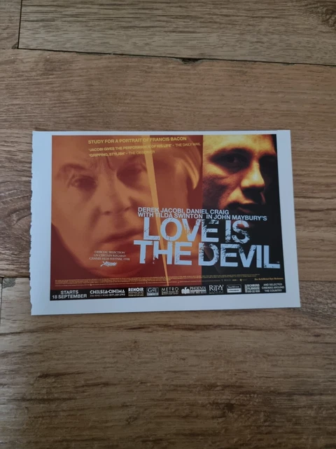TNEWM35 ADVERT 5X8 Love Is The Devil - Derek Jacobi. Daniel Craig £5.99 ...