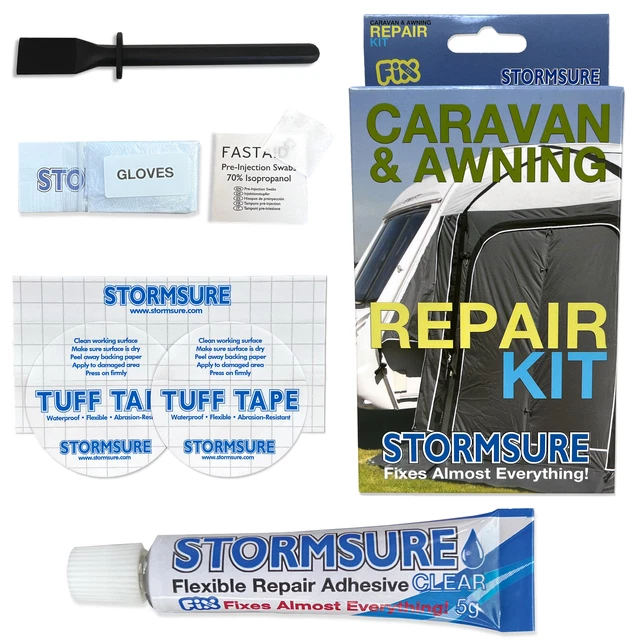 STORMSURE CARAVAN & Awning Repair Kit - Seals Seams, Fixes Tears ...
