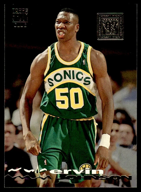 1993-94 STADIUM CLUB #341 Ervin Johnson recrue Seattle SuperSonics EUR 1,93 - PicClick FR