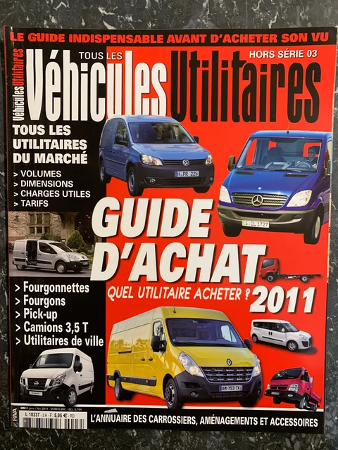 MAGAZINE TOUS LES véhicules utilitaires Hors-Série n°3 Guide d'achat 2011 EUR 6,00 - PicClick FR