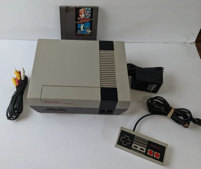 NINTENDO NES SYSTEM Console Super Mario Bros 1 Original OEM Polished 72 ...