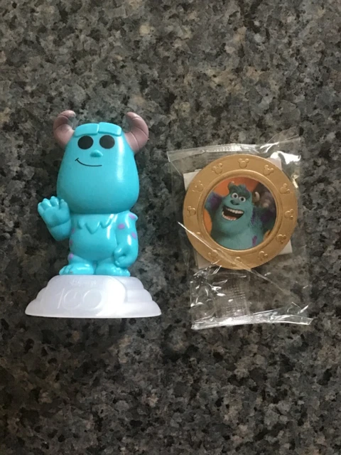 DISNEY 100 PIXAR Monsters Inc. Sulley Coin McDonald’s Figure Monsters ...
