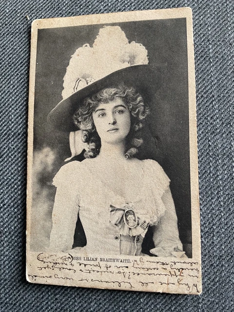 VINTAGE POSTCARD - Miss Lilian Braithwaite, edwardian actress 1905 £3.95 - PicClick UK