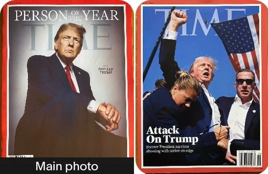 2 TIME MAGAZINE Donald Trump Attack Person Year Assassination Shot 2024 ...
