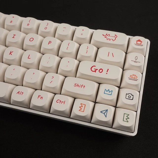 123-KEY PBT KEYCAPS Dye-Sub for MX-Switches Gaming Mechanical Keyboard ...