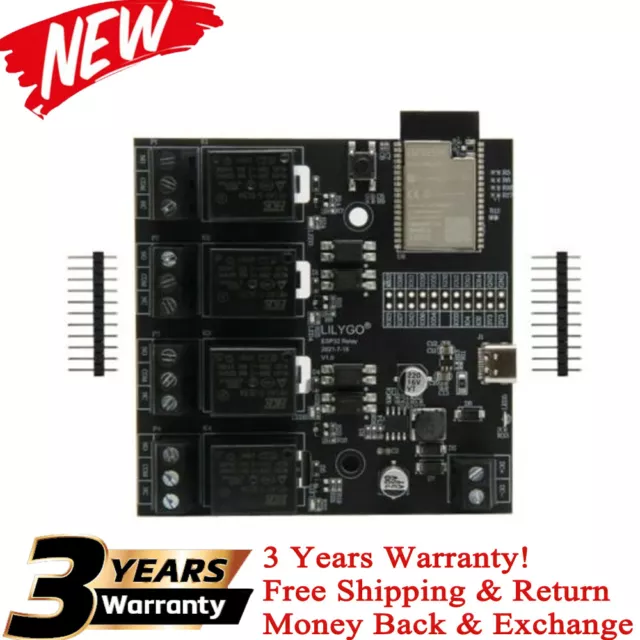 LILYGO T-RELAY ESP32 DC 5V Relais 4 Kanal Relaismodul IoT Wifi ... LILYGO T-RELAY ESP32 DC 5V Relais 4 Kanal Relaismodul IoT Wifi ...