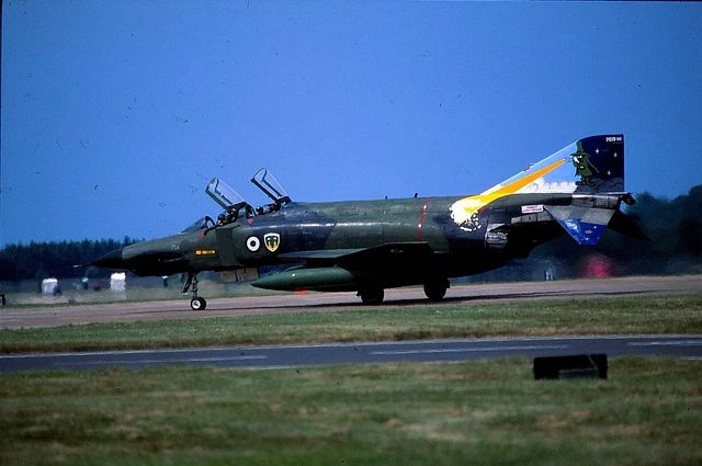 ORIGINAL COLOUR SLIDE RF-4E Phantom II spcl. 7519 of 348 MTA Greek Air ...