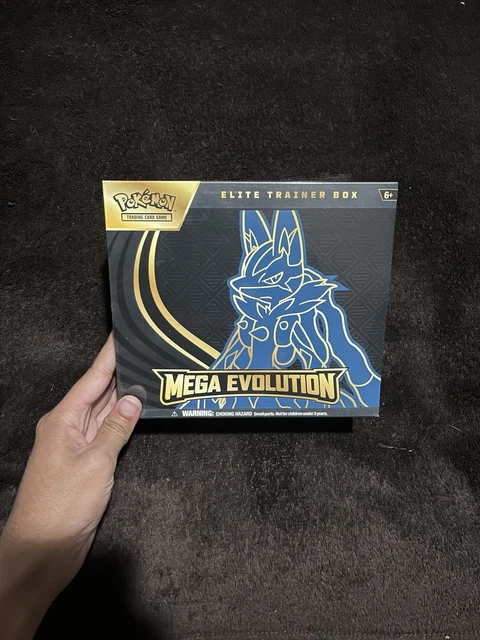 POKÉMON TRADING CARD Game Mega Evolution Elite Trainer Box Lucario ...