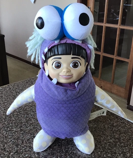 HASBRO 2000 DISNEY Pixar Monsters Inc Boo In Monster Costume Doll Soft ...