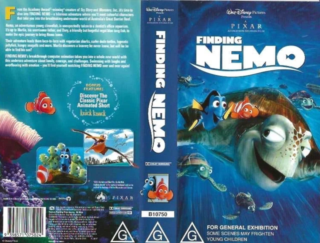 FINDING NEMO Walt Disney Vhs Video Pal A Rare Find $20.00 - PicClick AU
