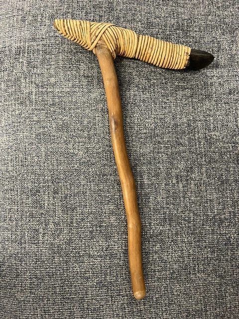 PRIMITIVE PAPUA NEW Guinea Adze Tool Weapon Hand Carved £67.11 ...