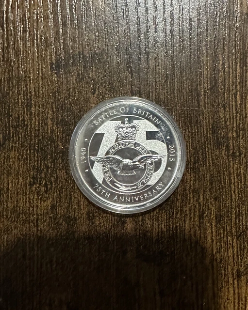 BATTLE OF BRITAIN 75Th Anniversary Silver Plated Proof Medal Medallion ...