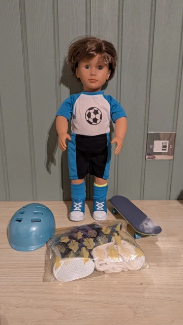 OUR GENERATION THEODORE Boy Doll Skateboarder With Skateboard And ...